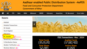 Epos Bihar 2025 | राशन कार्ड लॉगिन और AePDS-Bihar विवरण के लिए ऑनलाइन ...